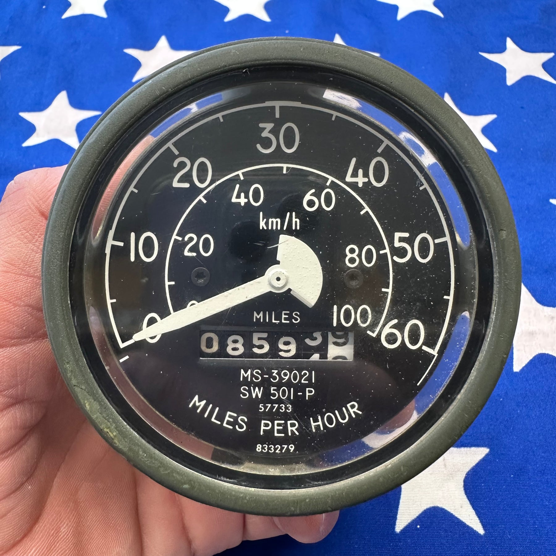 Like NEW M151A2 M561 Early HMMWV M35A2 A3 Stewart & Warner Speedometer ...