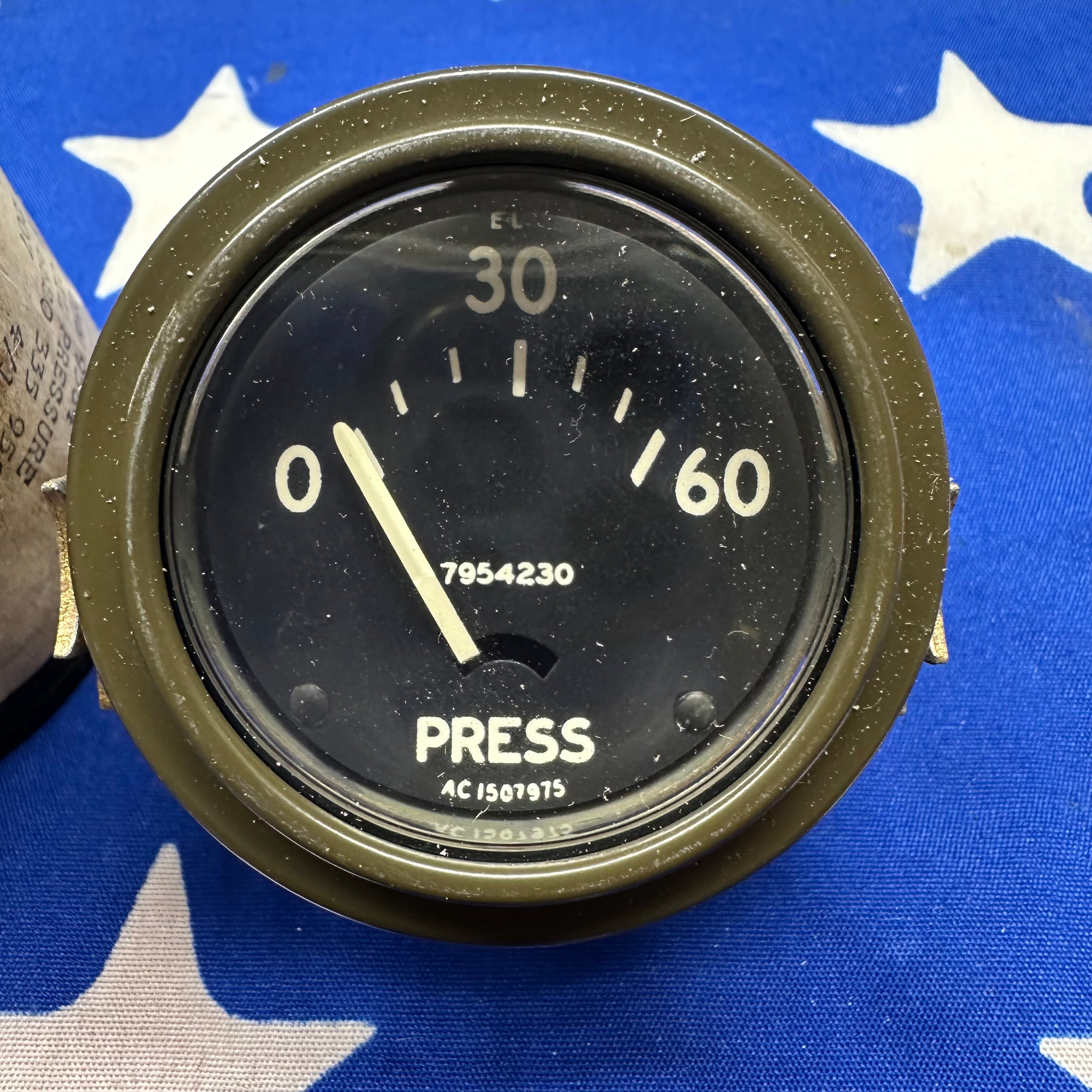 NOS M38 AC PRESS 0/60 Gauge – M151 Parts