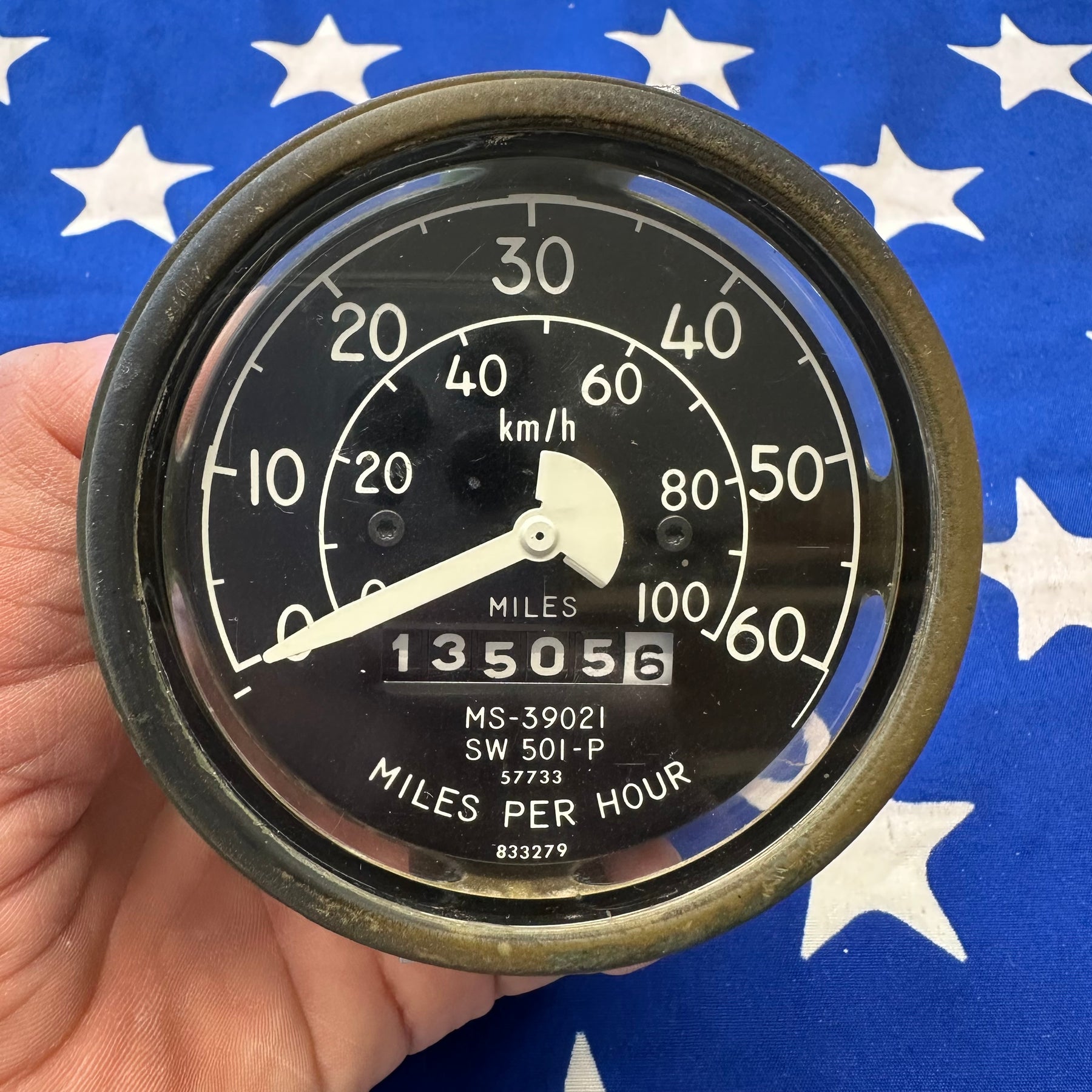 Like NEW M151A2 M561 Early HMMWV M35A2 A3 Stewart & Warner Speedometer ...