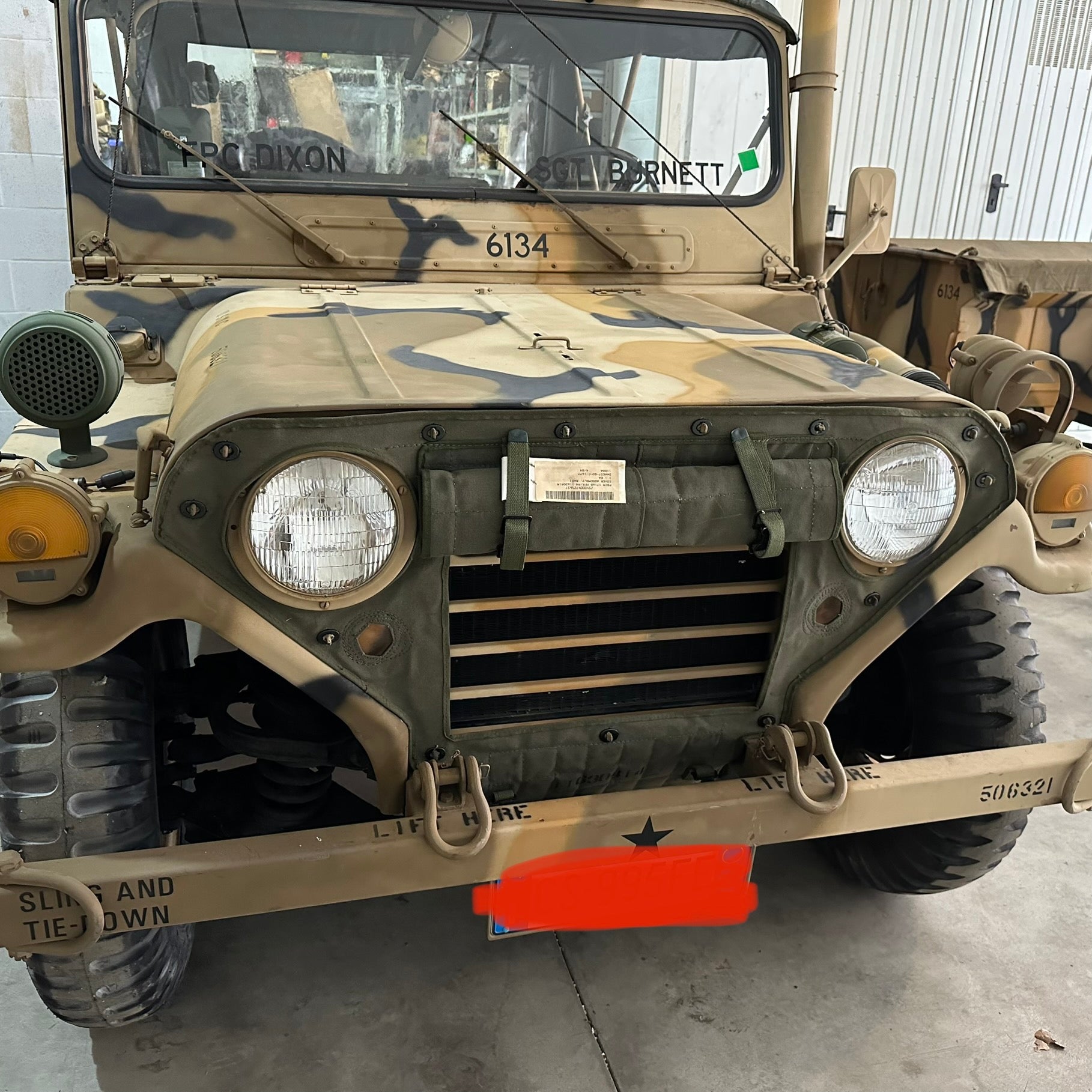 M151 Series NOS Canvas Brush Guard Grille Cover – M151 Parts