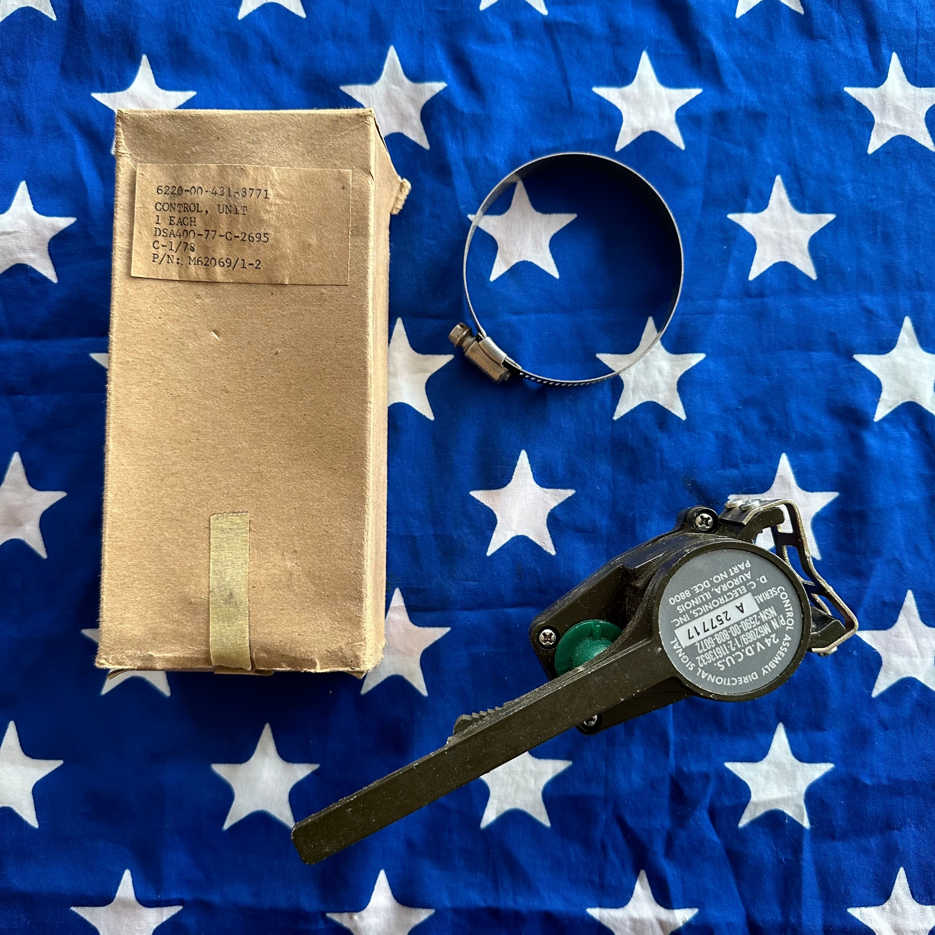 NOS Military DC Electronics Mfg Control Directional Signal OD Color ...