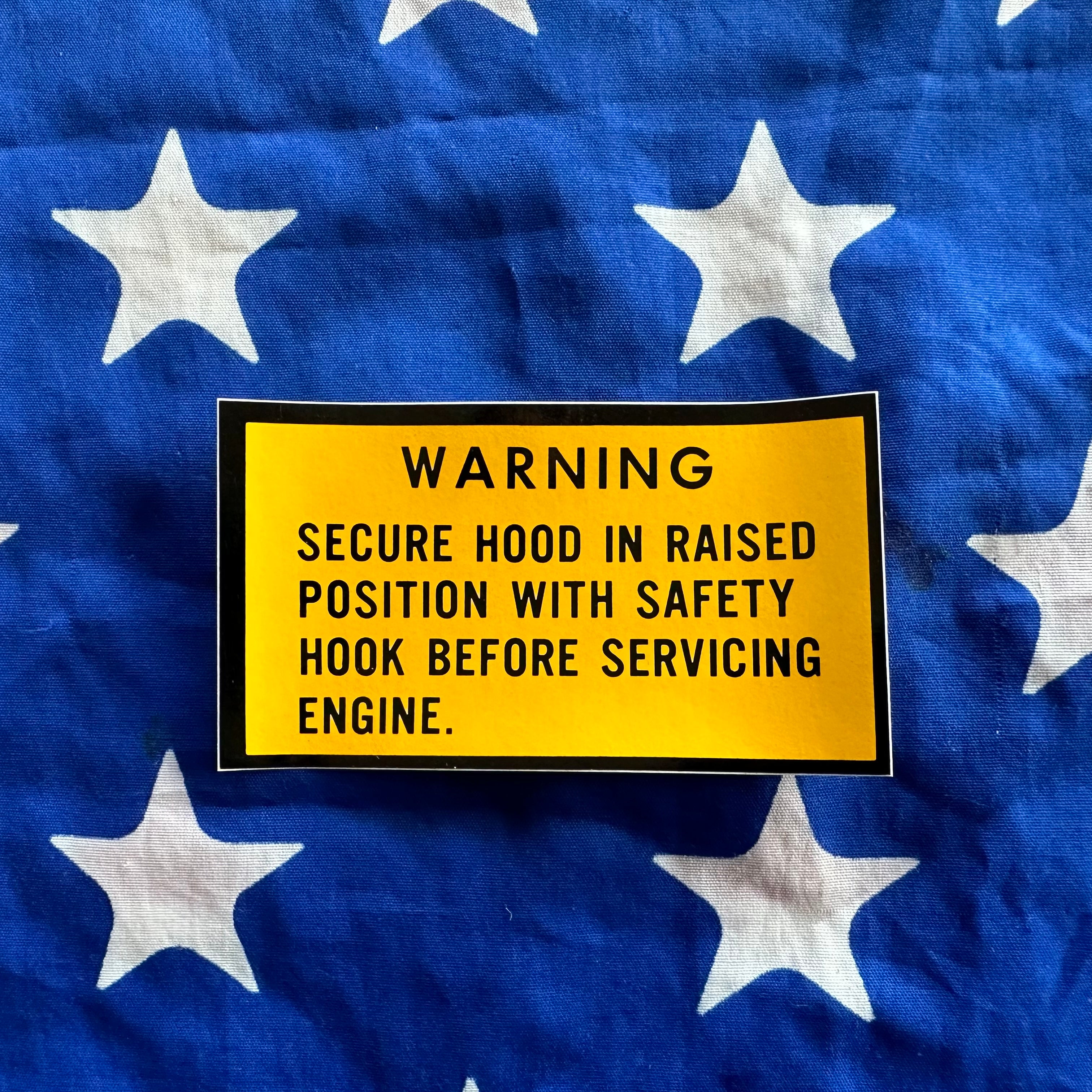 Military NOS Hood Decal M151 Series M35 M561 – M151 Parts