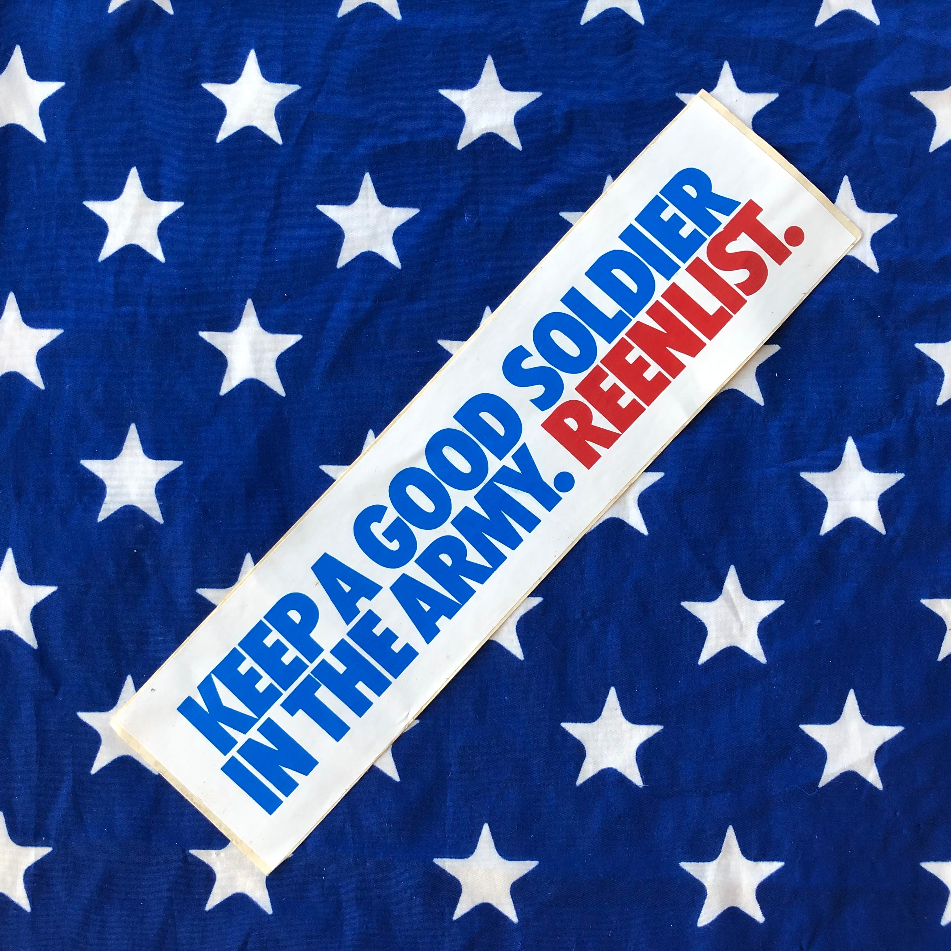 Military NOS Keep A Good Soldier Decal – M151 Parts